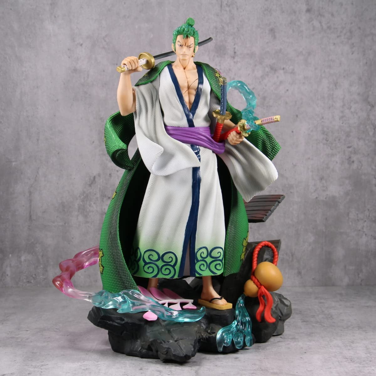 Newly One Piece, Zoro Statue Wano Country Oversized Phantom Kimono GK ...