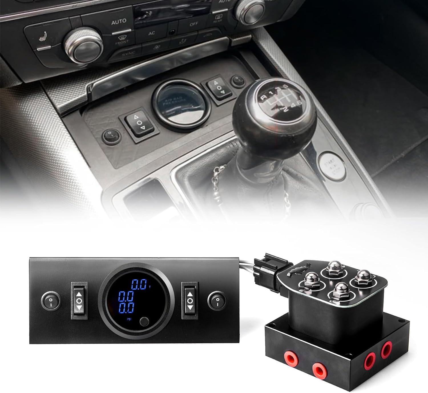 Newly Upgraded 12V Solenoid 4-Valve Air Ride Suspension Manifold Valve ...