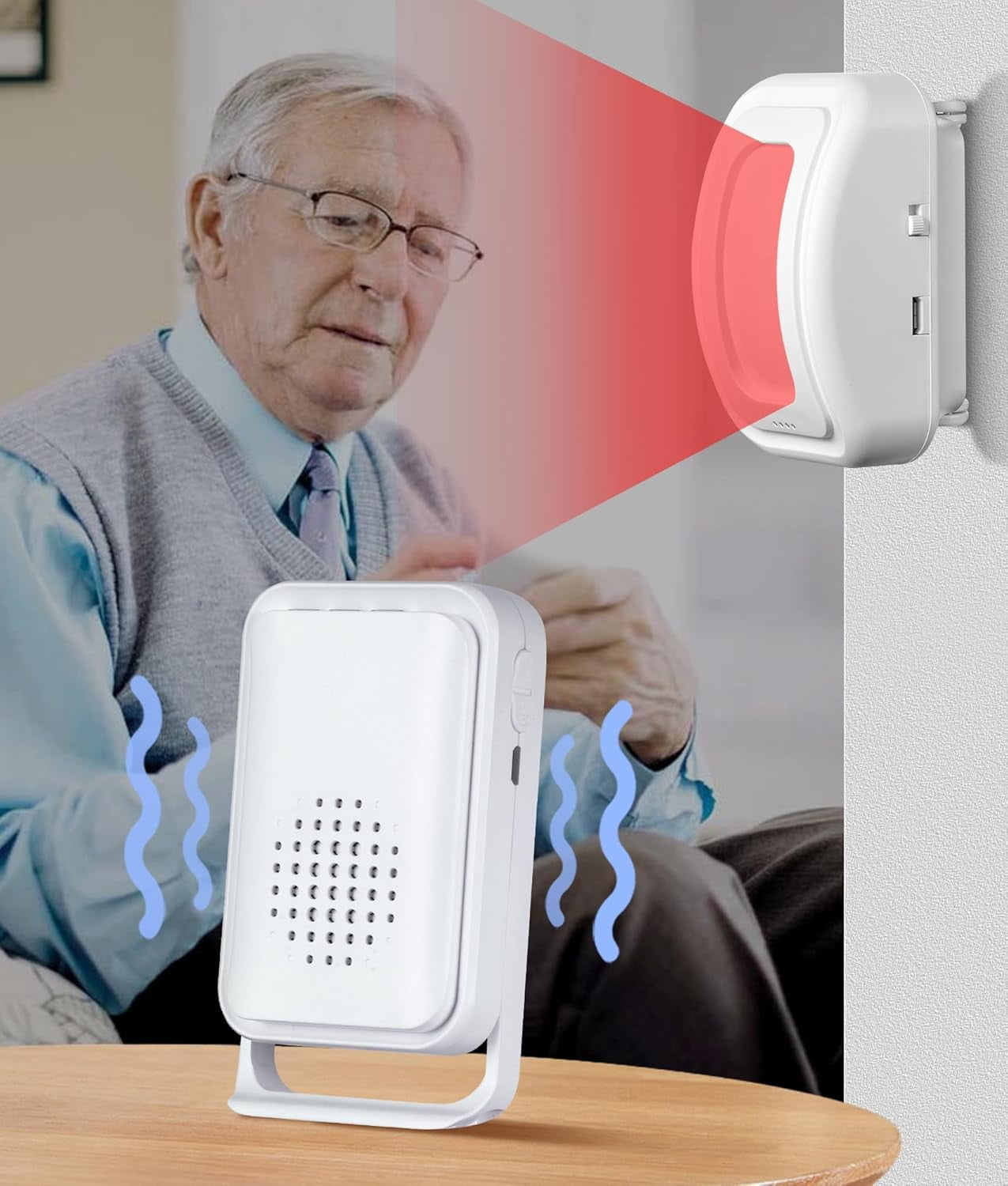 Newly Upgraded 2025 Bed Alarm For Elderly Dementia Patients Wireless Fall Detection And Motion