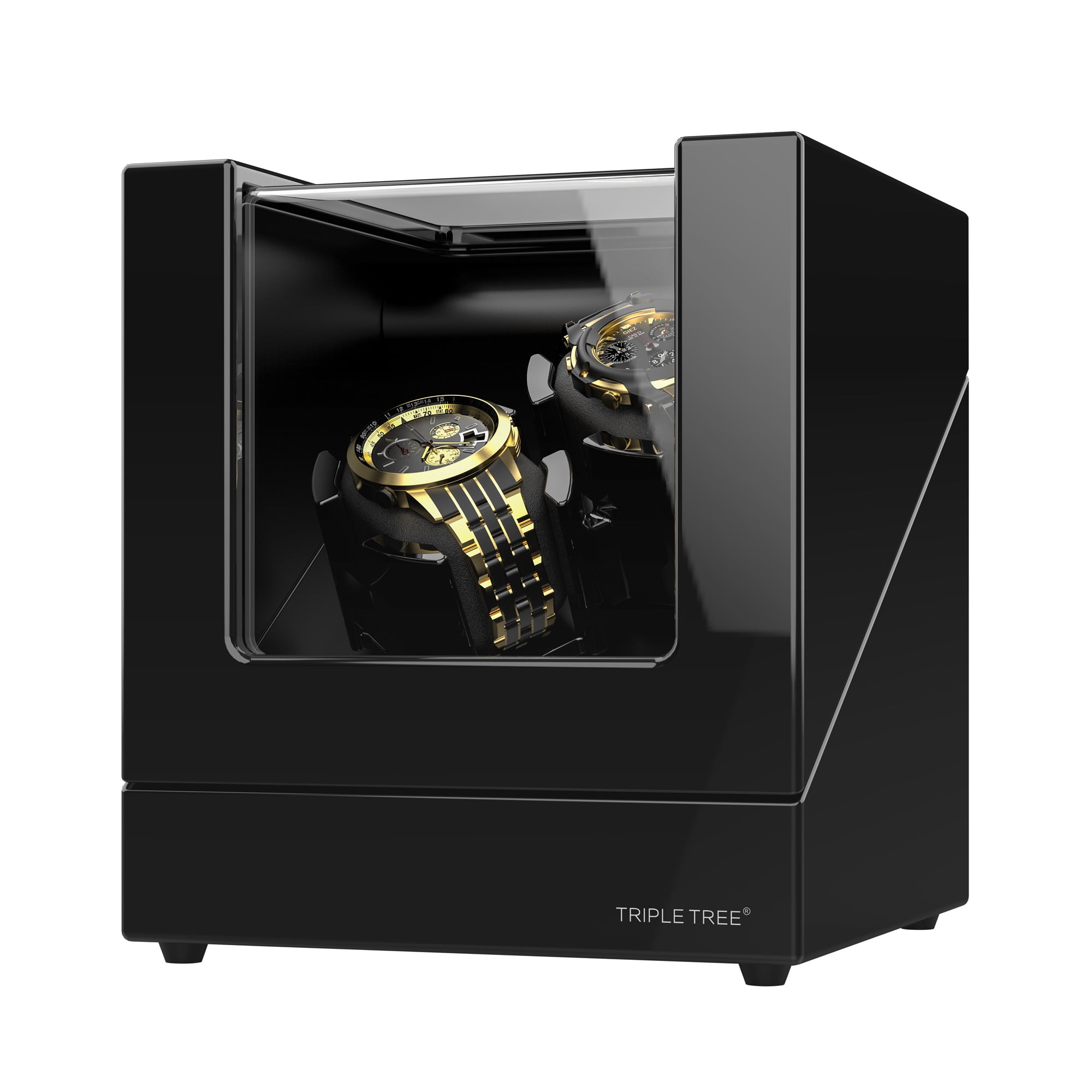 [Newly Upgraded] Automatic Double Watch Winder, Wood Shell Piano Paint ...