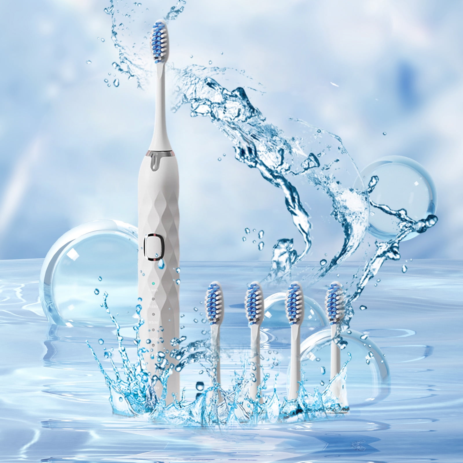 Newly Upgraded Electric Toothbrush with 5 Brush Heads, 5 Cleaning Modes ...