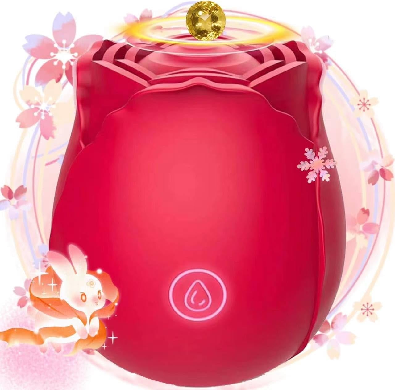 Newly Year 2024 Roses Shape Sucker for Women Waterproof 10 Modes ...