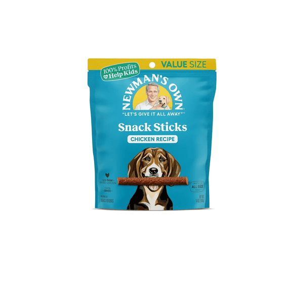 Newman's Own Chicken Recipe Snack Sticks for Dogs, 14 oz, High Protein ...