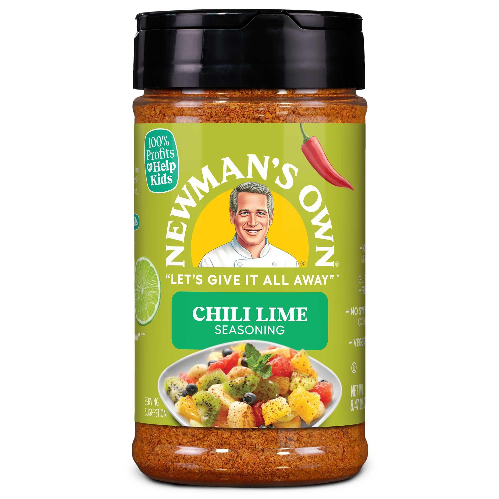 Newman's Own Chili Lime Seasoning 8.47 Oz Bottle Spices for Fruit ...