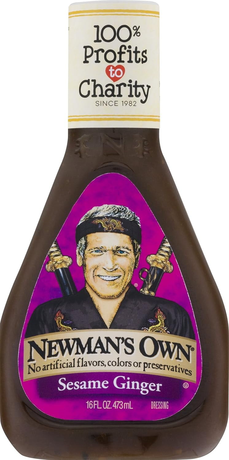 Newman's Own Dressing Naturally Low Fat Sesame Ginger, 16-Ounce (Pack ...