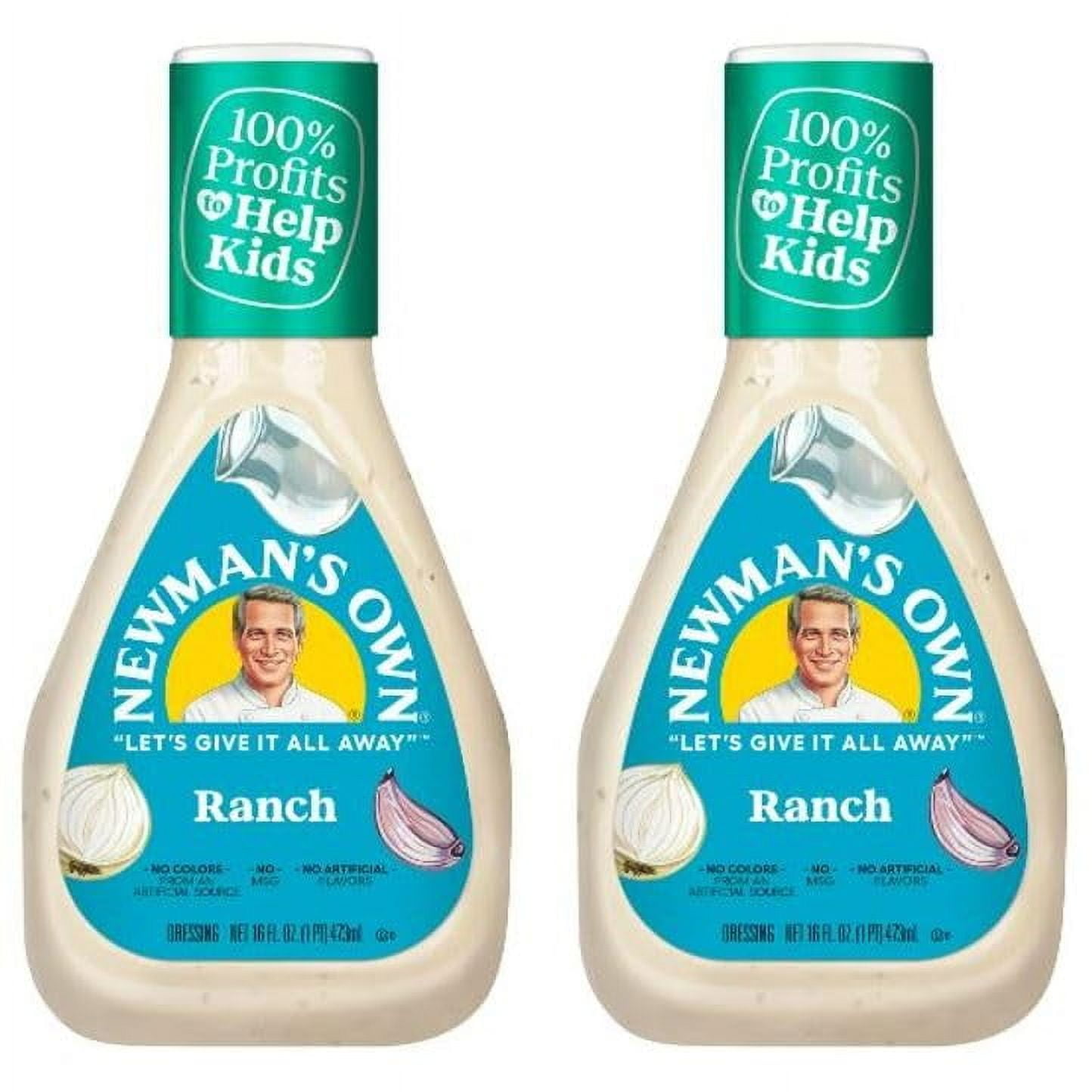 Newman's Own Dressing, Ranch, 16 Fl Oz, Pack of 2 - Walmart.com
