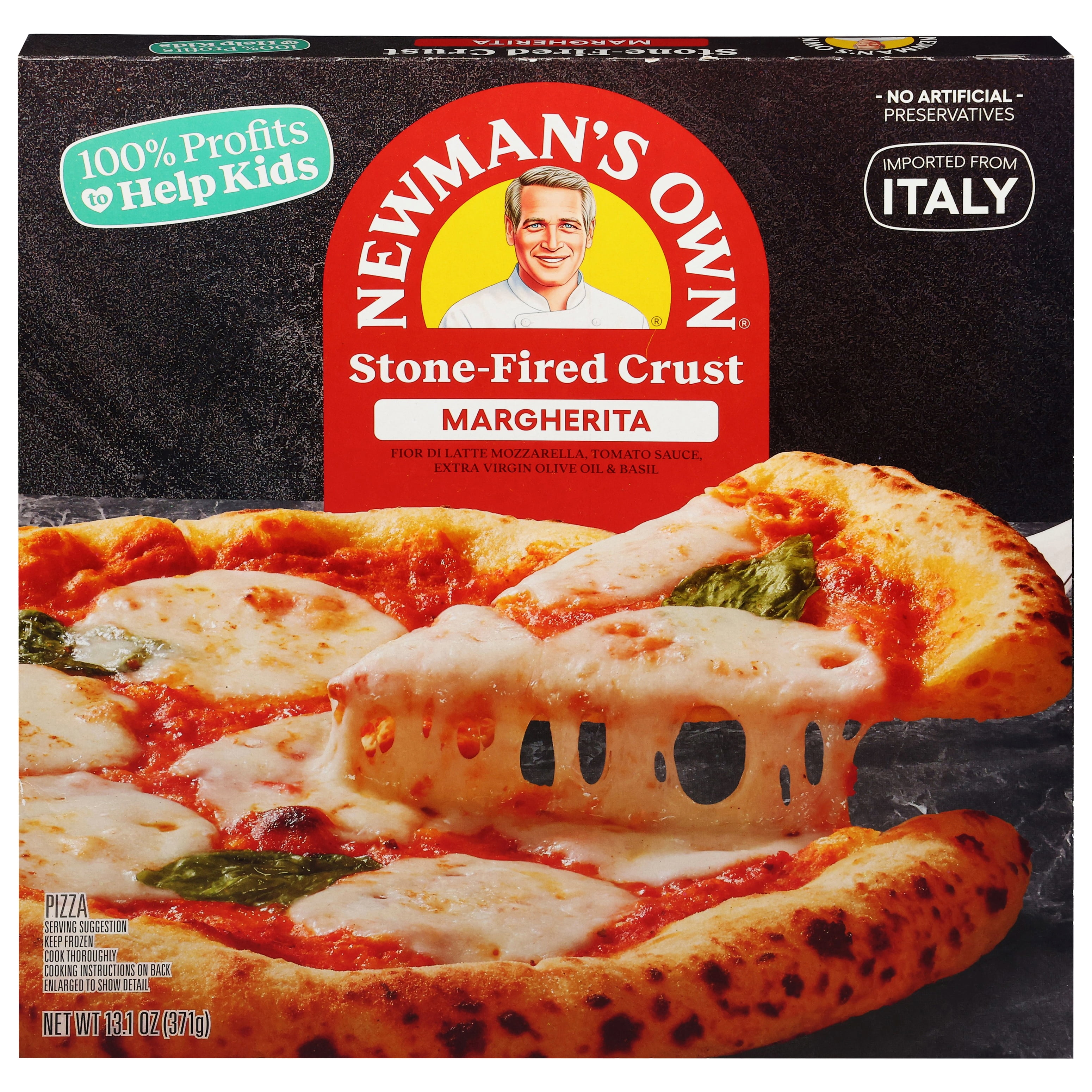 Newman's Own Margherita Stone Fired Crust Frozen Pizza, Authentic ...