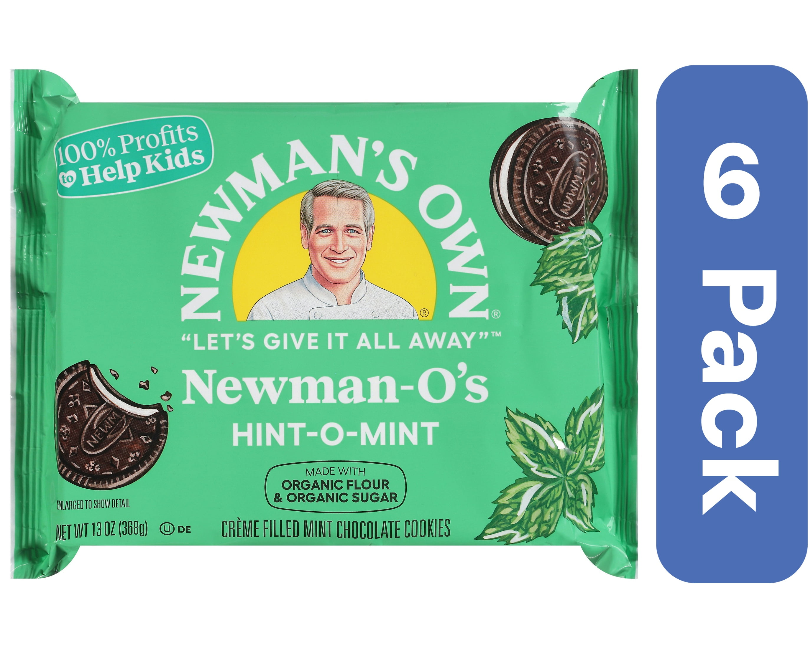 Newman's Own Mint Creme Cookies 13 oz (Pack of 6) - Walmart.com