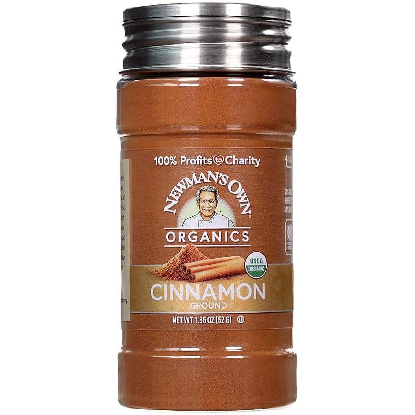 Newman's Own Organic Ground Cinnamon; USDA Certified Organic; Non-GMO ...