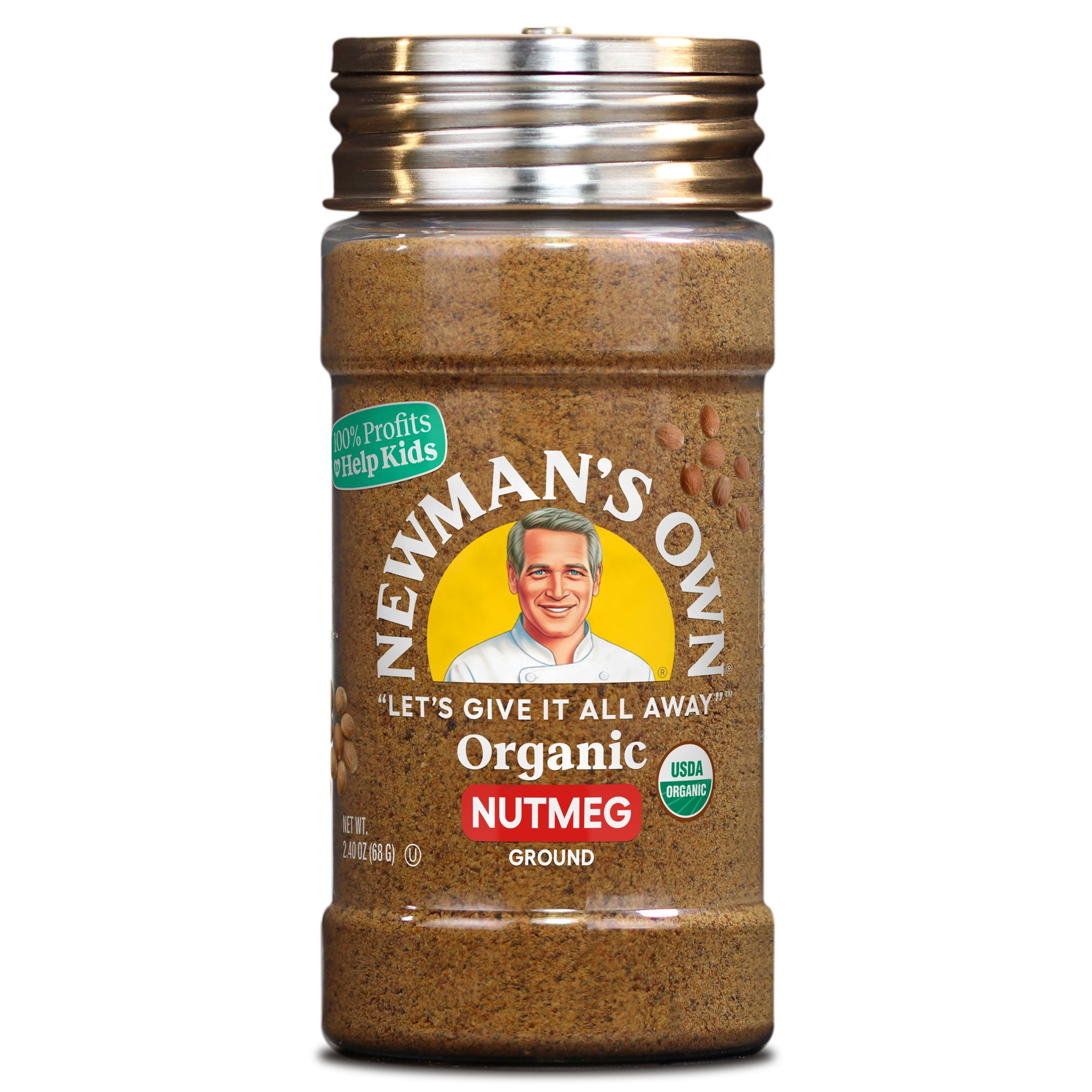 Newman's Own Organic Ground Nutmeg; USDA Certified Organic; Non-GMO ...