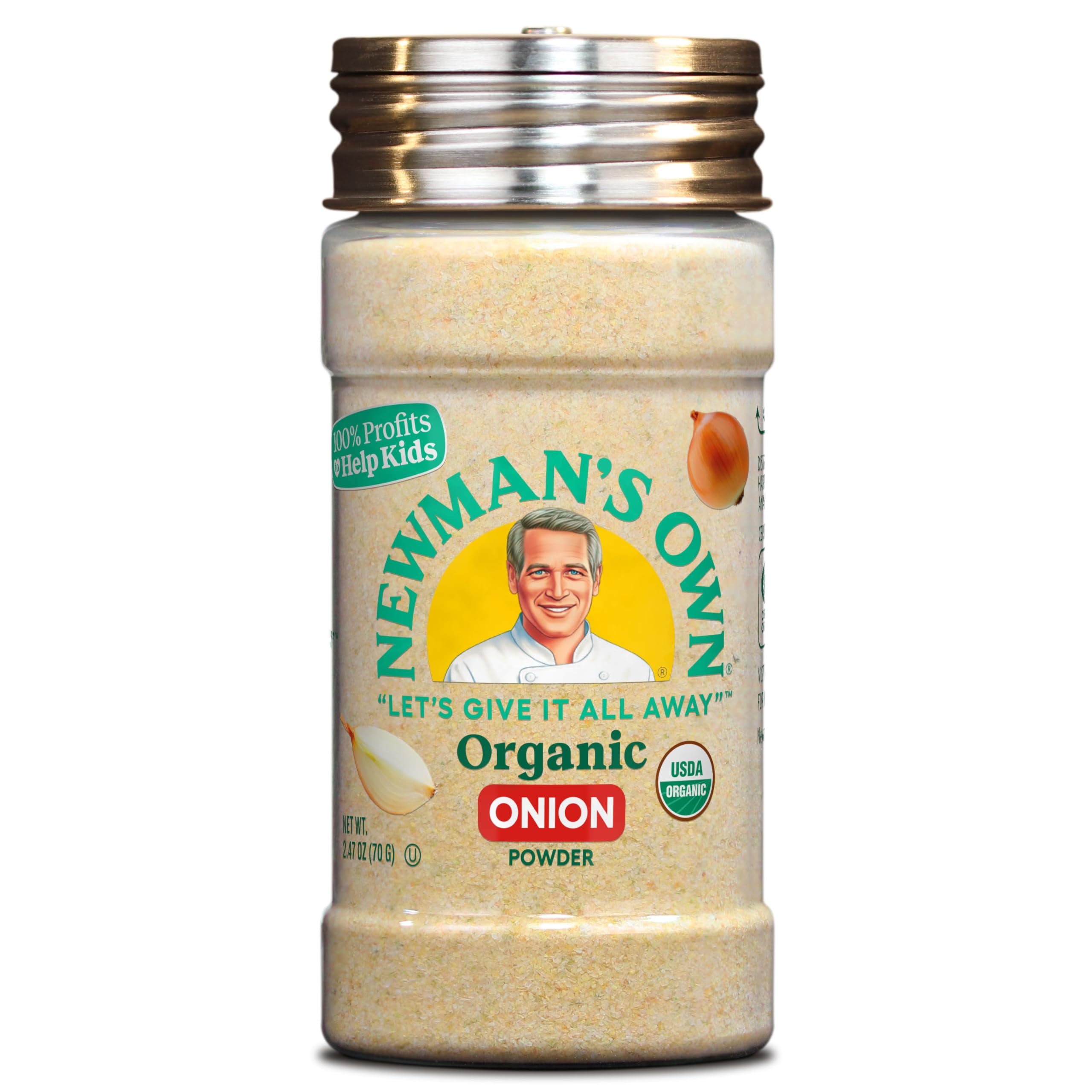 Newman's Own Organic Onion DPF11 Powder; Great on Soups, Stews, and ...