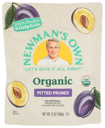 Newman's Own Organic Pitted Prunes Zip Bag (12 Pack) 12 oz - Walmart.com