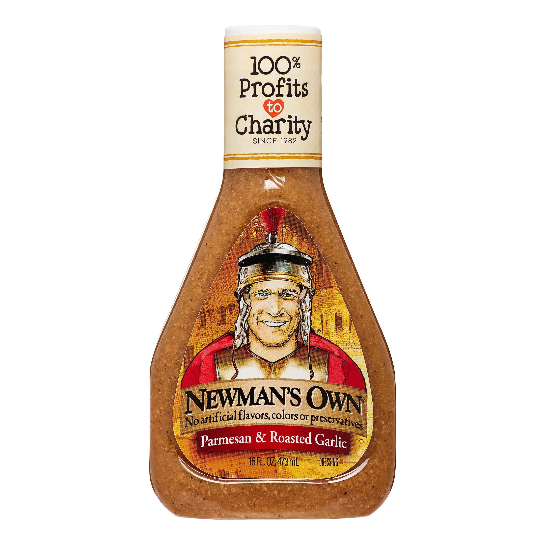 Newman's Own Salad Dressing, Parmesan & Roasted Garlic, 16 Fl Oz ...