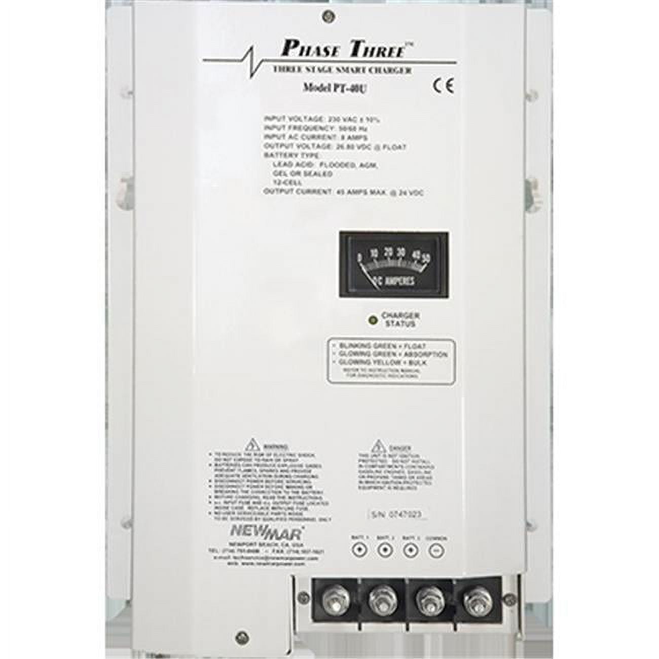 Newmar 12V, 40A Phase Three PT Series 3 Bank Battery Charger - Walmart.com