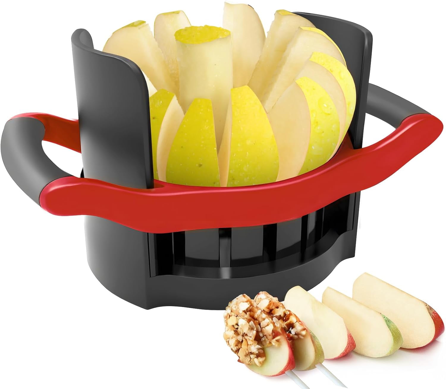 Newness 5.12 In Large Apple Slicer, Cut 12 Thin Slices All the Way ...