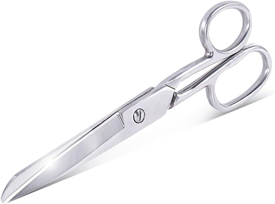 Newness Fabric Scissors, Heavy Duty All Metal Stainless Steel Craft ...