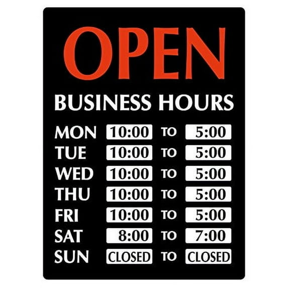 Newon 13" x 18" Vertical LED Open Sign - Ultra Bright High-Intensity ...