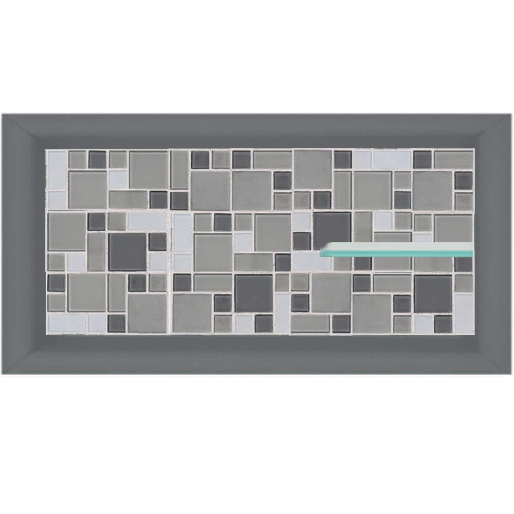 Newport 24 in. x 4 in. x 12 in. Shower Niche in Wet Cement - Walmart.com
