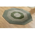 Better Trends Octagonal Braided Rug, 48" Diameter, Reversible Indoor ...