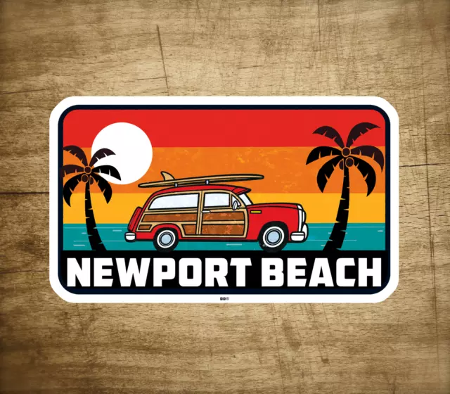 Newport Beach California Decal Sticker Surf Los Angeles Surfing Phone ...