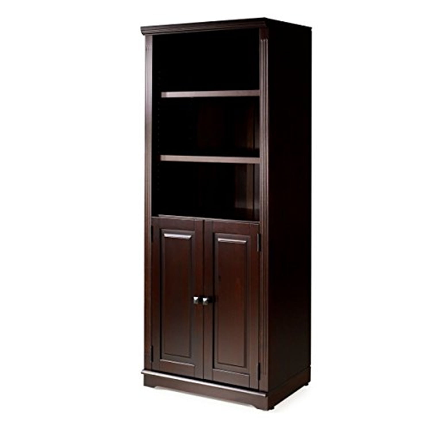 Newport Bookcase with Doors - Multiple Finishes - Walmart.com