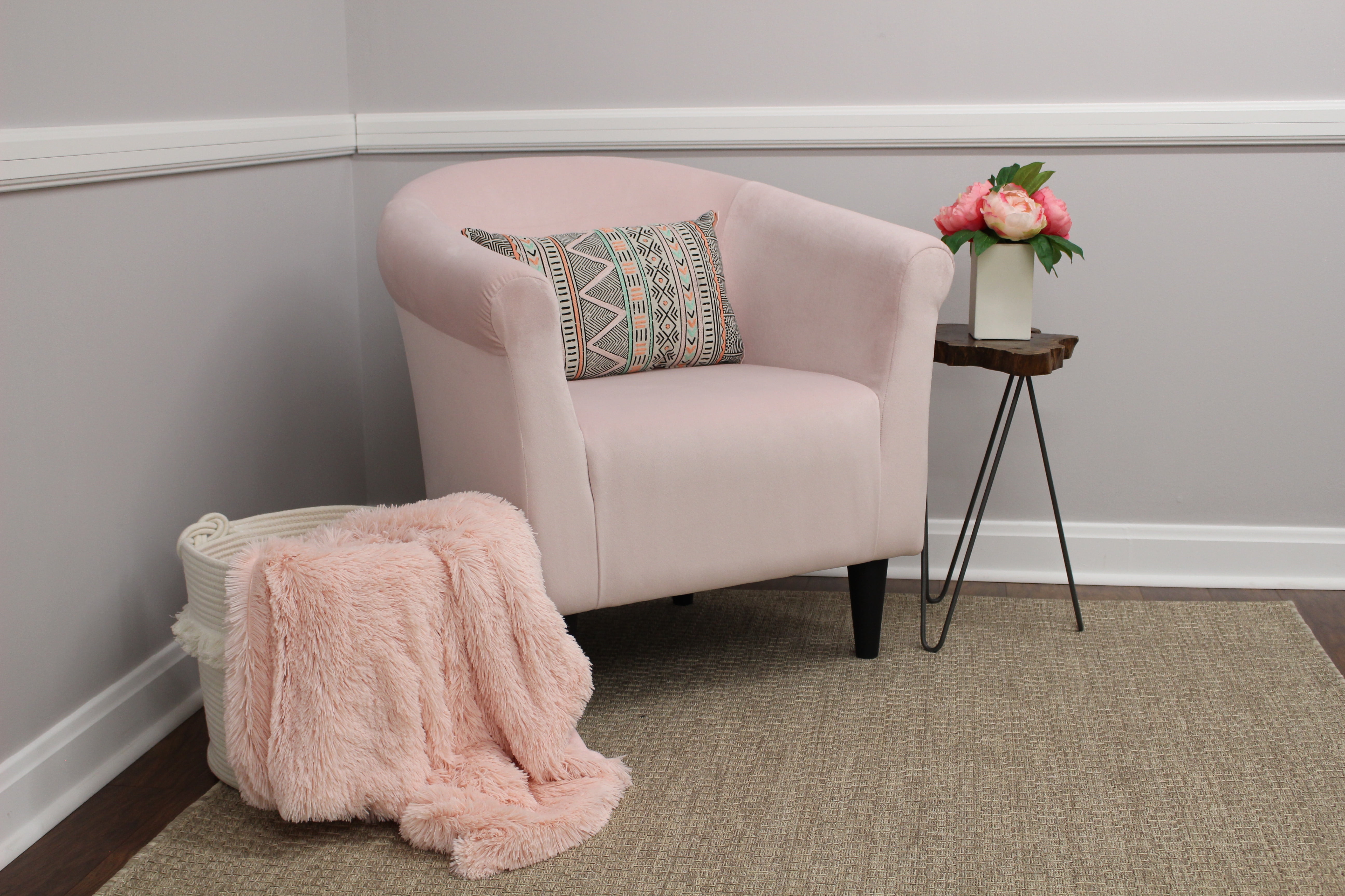 APLVFFZH Newport Club Chair - Blush Pink - Accent Chair - Walmart.com