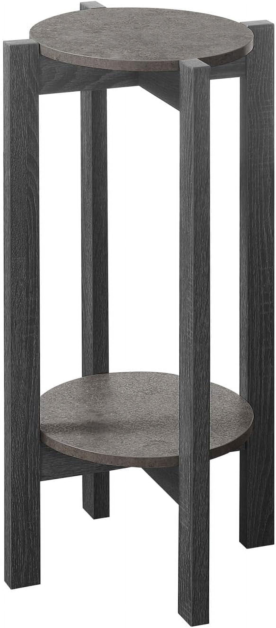 Newport Deluxe Plant Stand, Faux Cement / Weathered Gray - Walmart.com