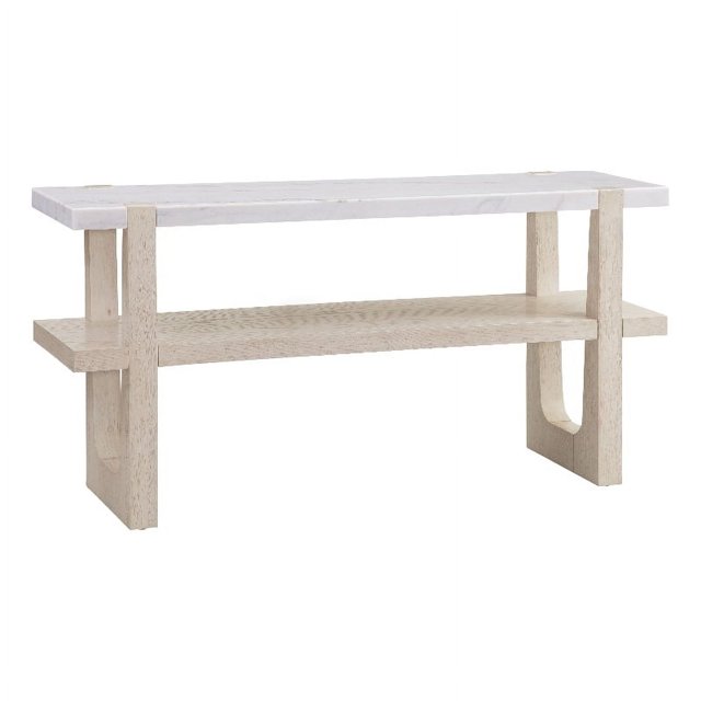 Newport Marble Console Table in Sun-Bleached Ash Brown - Walmart.com