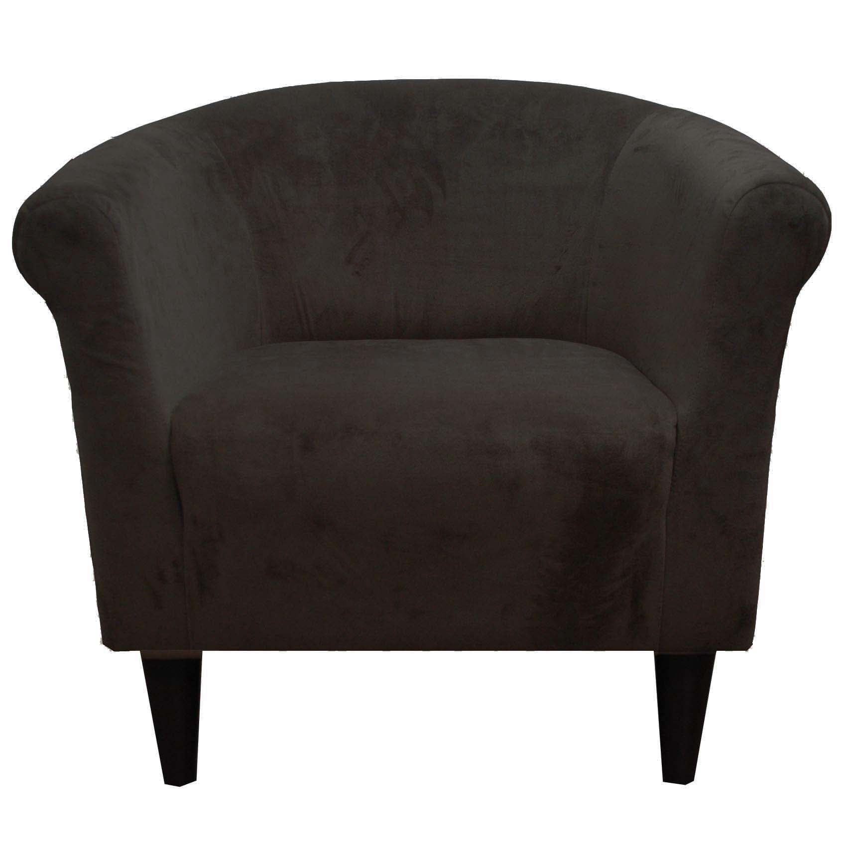 Newport Microfiber Club Chair - Chocolate Brown - Walmart.com