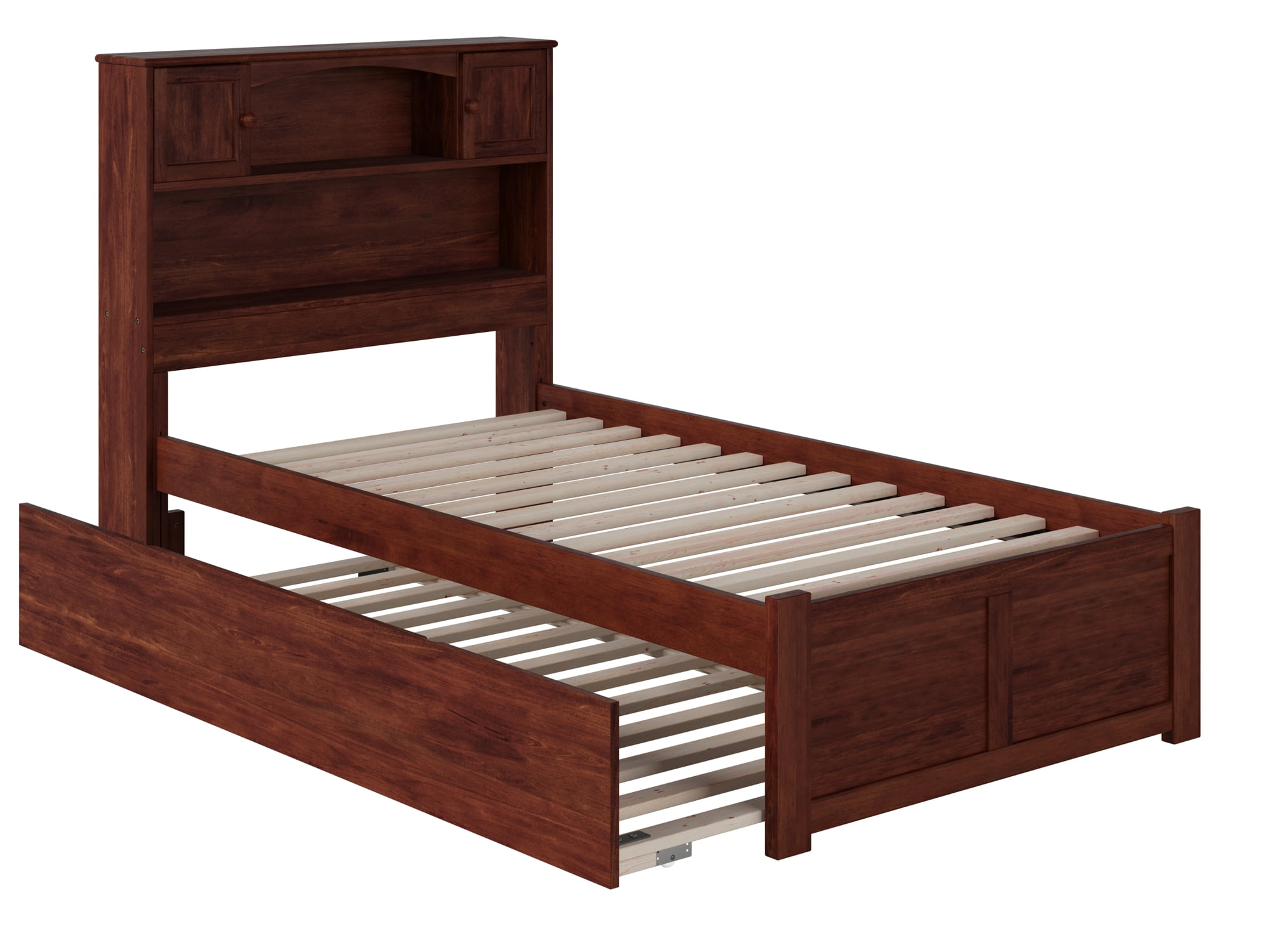 Newport Platform Bed with Flat Panel Foot Board and Twin Size Urban ...
