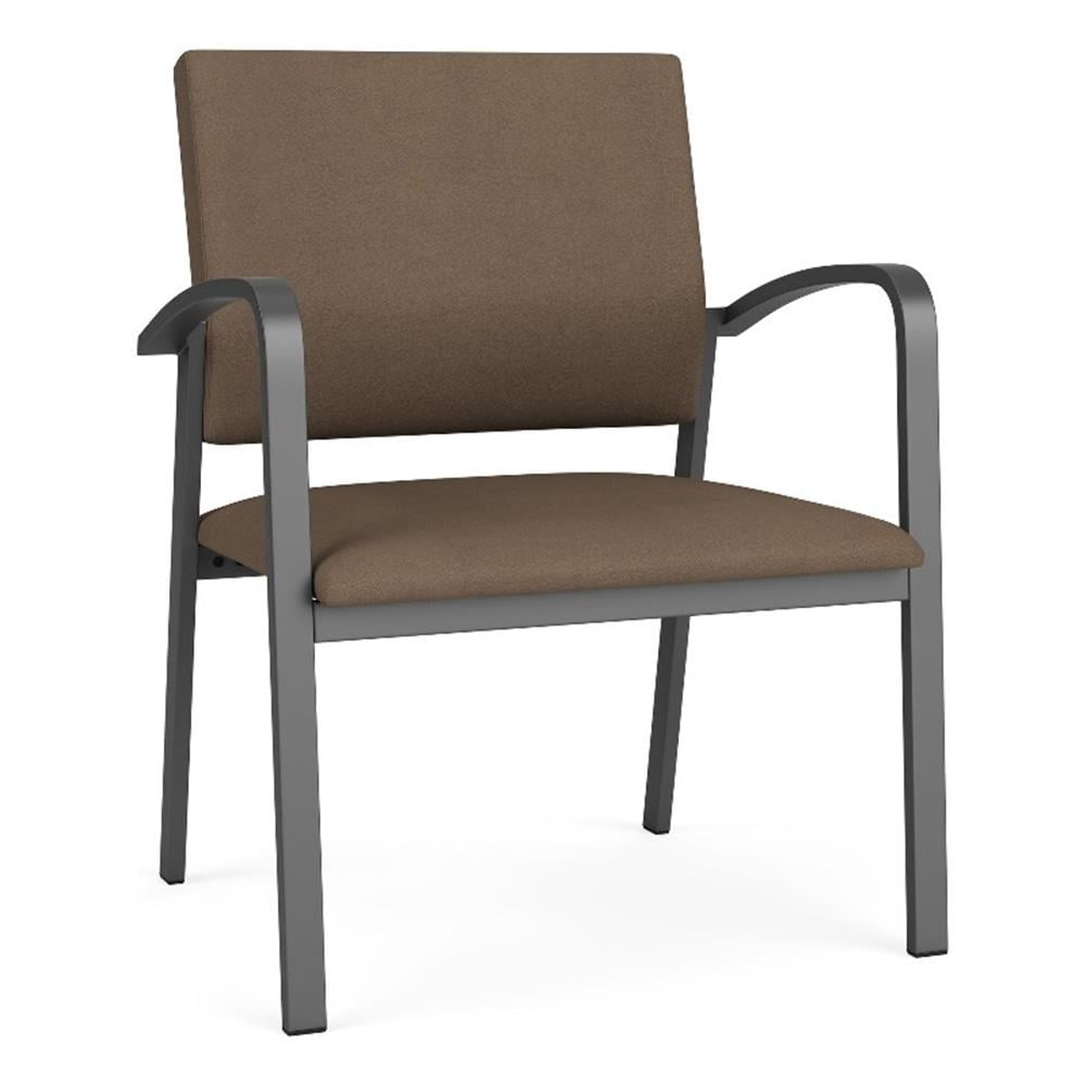 Newport Reception Waiting 18.5" Oversize Guest Chair / Charcoal Steel ...