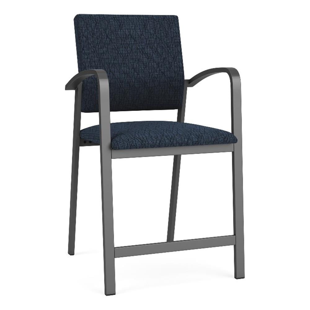 Newport Reception Waiting Room Healthcare Hip Chair / Charcoal Steel ...