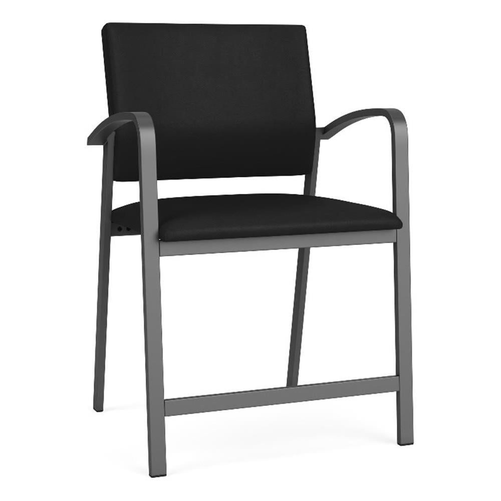 Newport Reception Waiting 24.5" Steel Hip Chair / Charcoal Steel ...