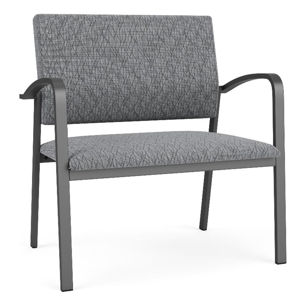 Newport Reception Waiting Room Bariatric Chair / Charcoal Steel / Gray ...