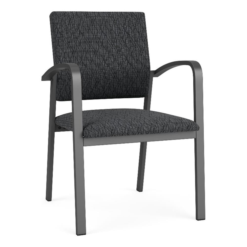 Newport Reception Waiting Room Guest Chair / Charcoal Steel / Dark Gray ...