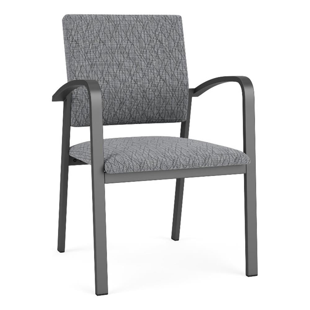 Newport Reception Waiting Room Healthcare Guest Chair / Charcoal Steel ...