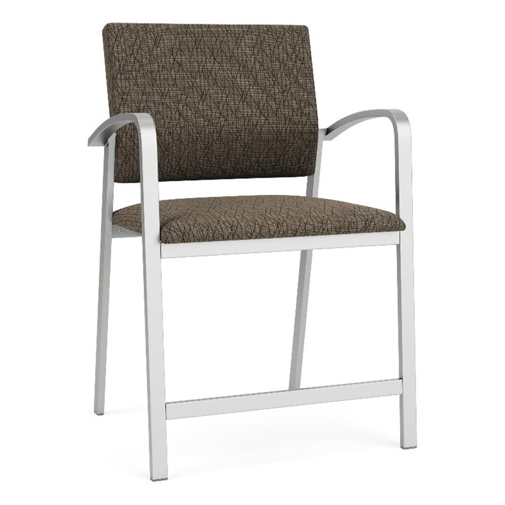 Newport Reception Waiting Room Oversize Hip Chair / Silver Steel ...