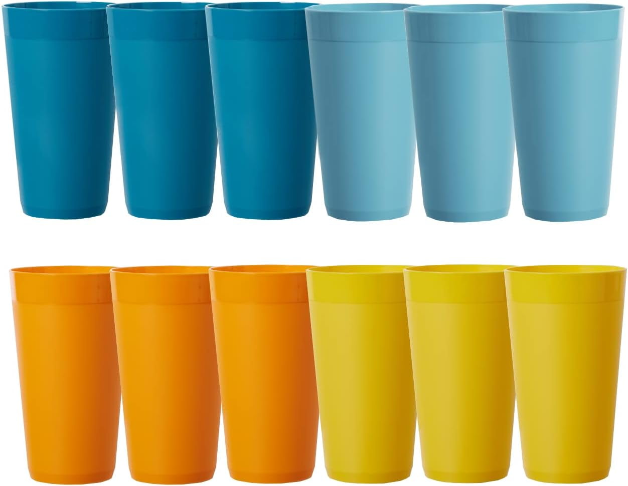 Newport Unbreakable Plastic Stackable Water Tumblers in Grey Stone ...