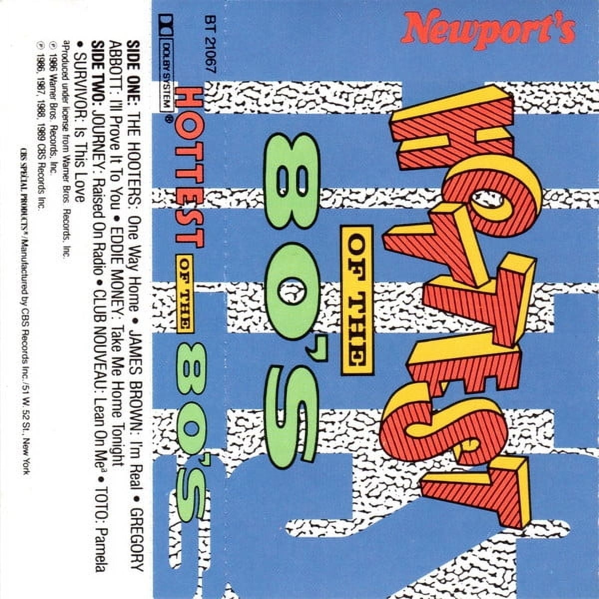 Cruisin' Hits of The 80's - Various (Cassette) (New) - Walmart.com