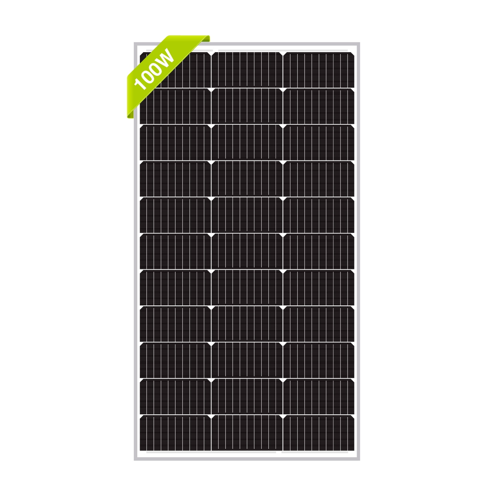 Newpowa 100 Watt Monocrystalline Solar Panel System Power - Walmart.com