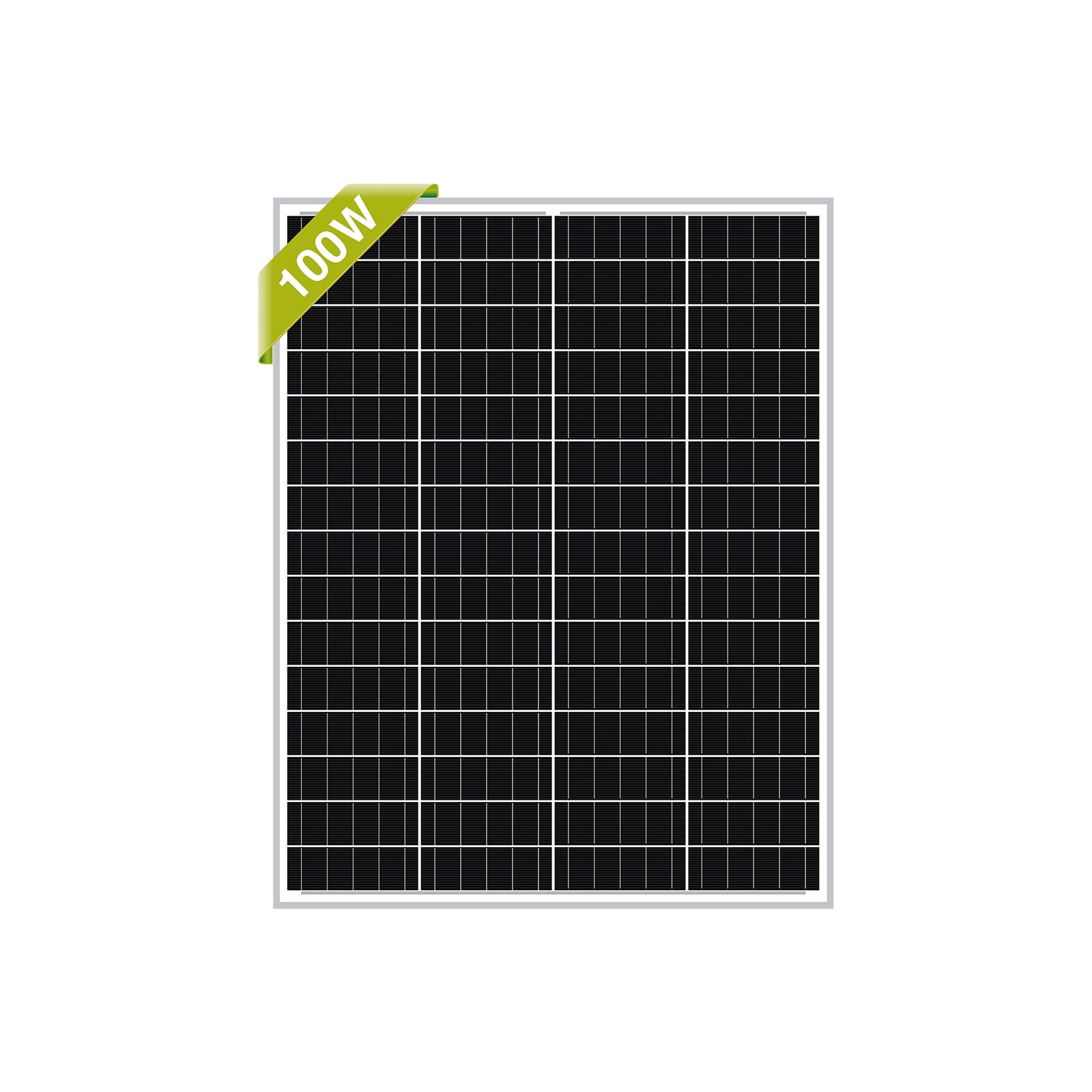 Newpowa 100W Compact Monocrystalline Solar Panel, High Efficiency Power ...