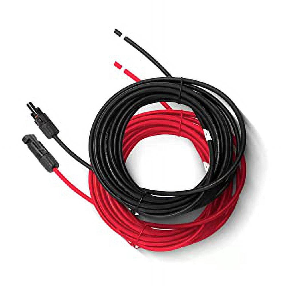 Newpowa red Black Extension Cable and Battery Cable (20FT Extension ...
