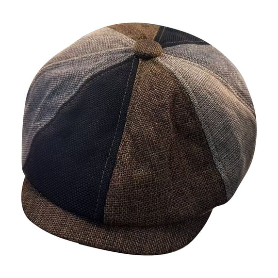 Newsboy Cap Herringbone Wool Blend Soft Adjustable Vintage Flat Ivy ...