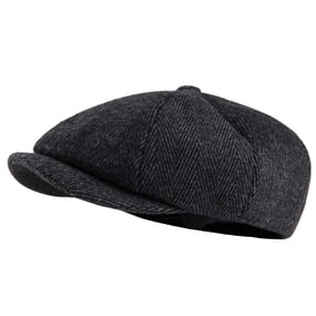 Noyal Unisex Peaky Blinders Hat, Wool Newsboy Cap, Tweed Baker Boy ...
