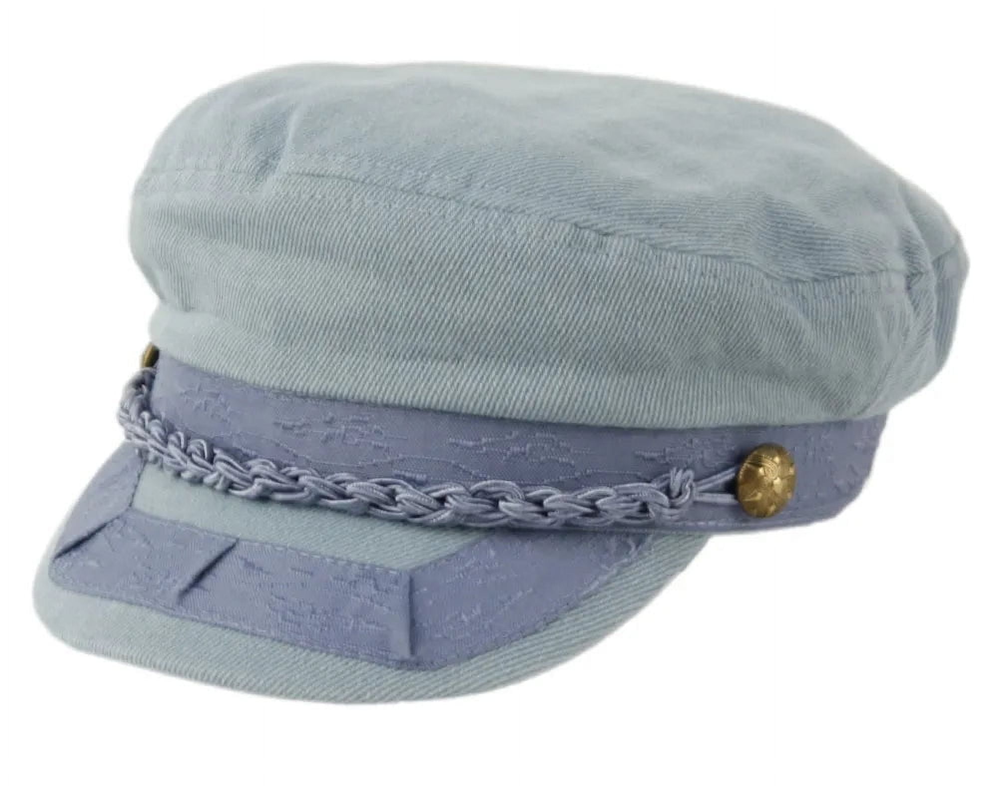 Newsboy Flat Cap Fiddle Sailor Cotton Greek Fisherman Hat - Walmart.com