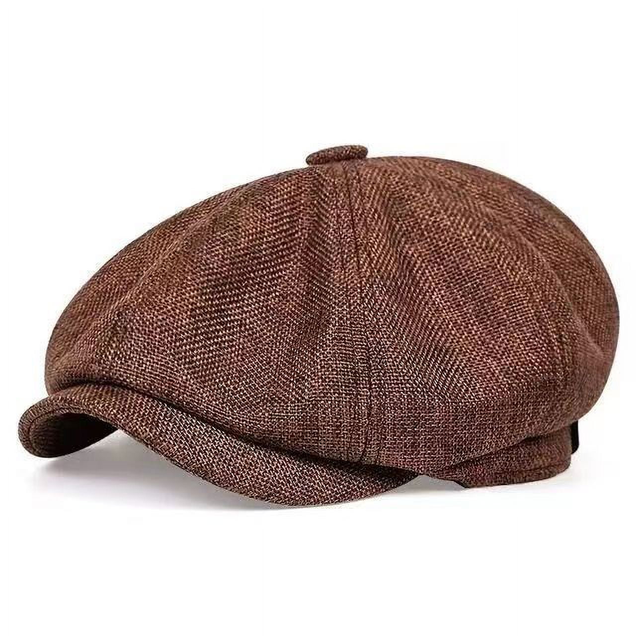 Newsboy Hat for Men Newsboy Cap Irish Cap Newsies Cabbie Hat for Men Flat Winter Hat Men Gatsby ...