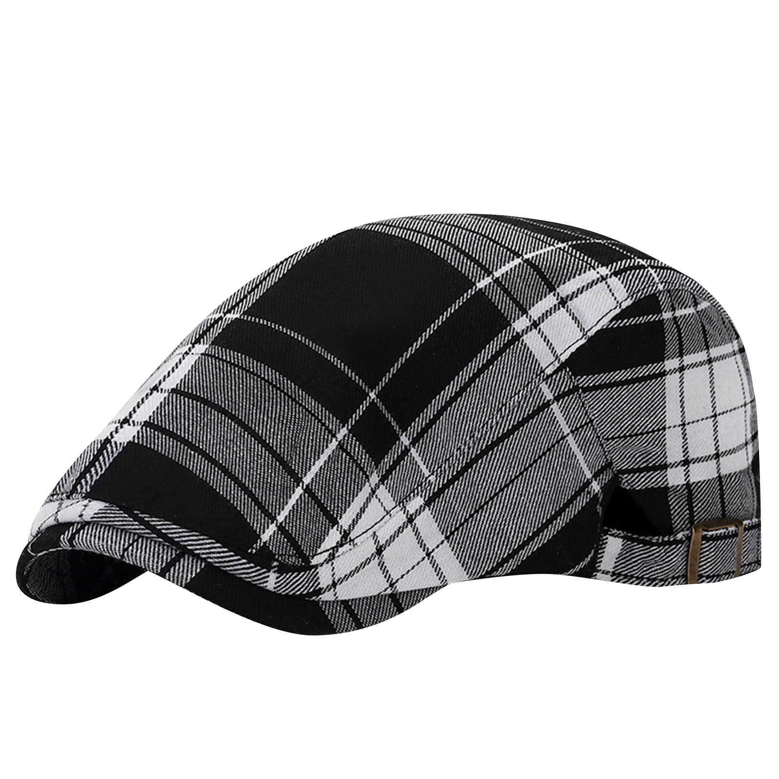 ZQUUVOU Newsboy Hats For Men Plaid Flat Irish Cabbie Ivy Gatsby Newsboy Driving Hat Hunting Cap ...