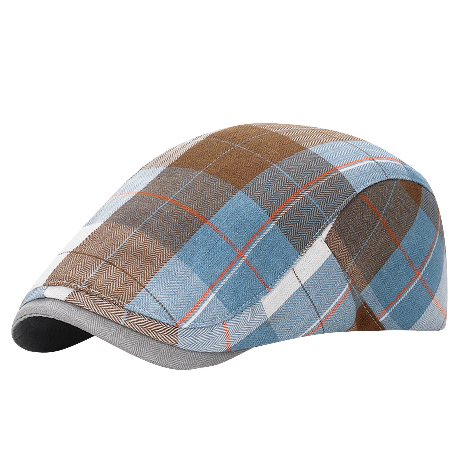 ZQUUVOU Newsboy Hats For Men Plaid Flat Irish Cabbie Ivy Gatsby Newsboy ...