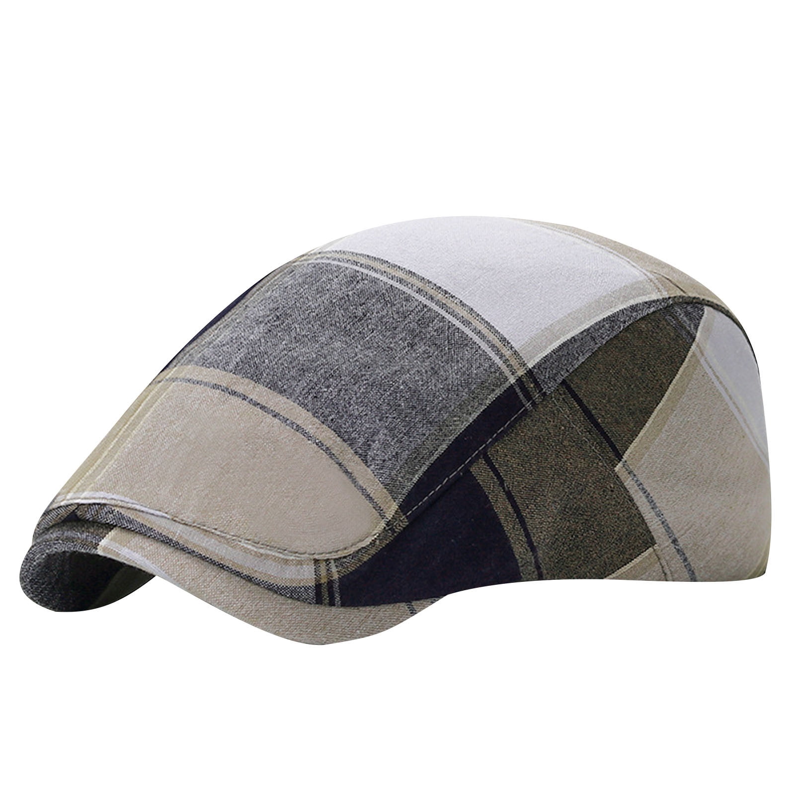 ZQUUVOU Newsboy Hats For Men Plaid Flat Irish Cabbie Ivy Gatsby Newsboy ...