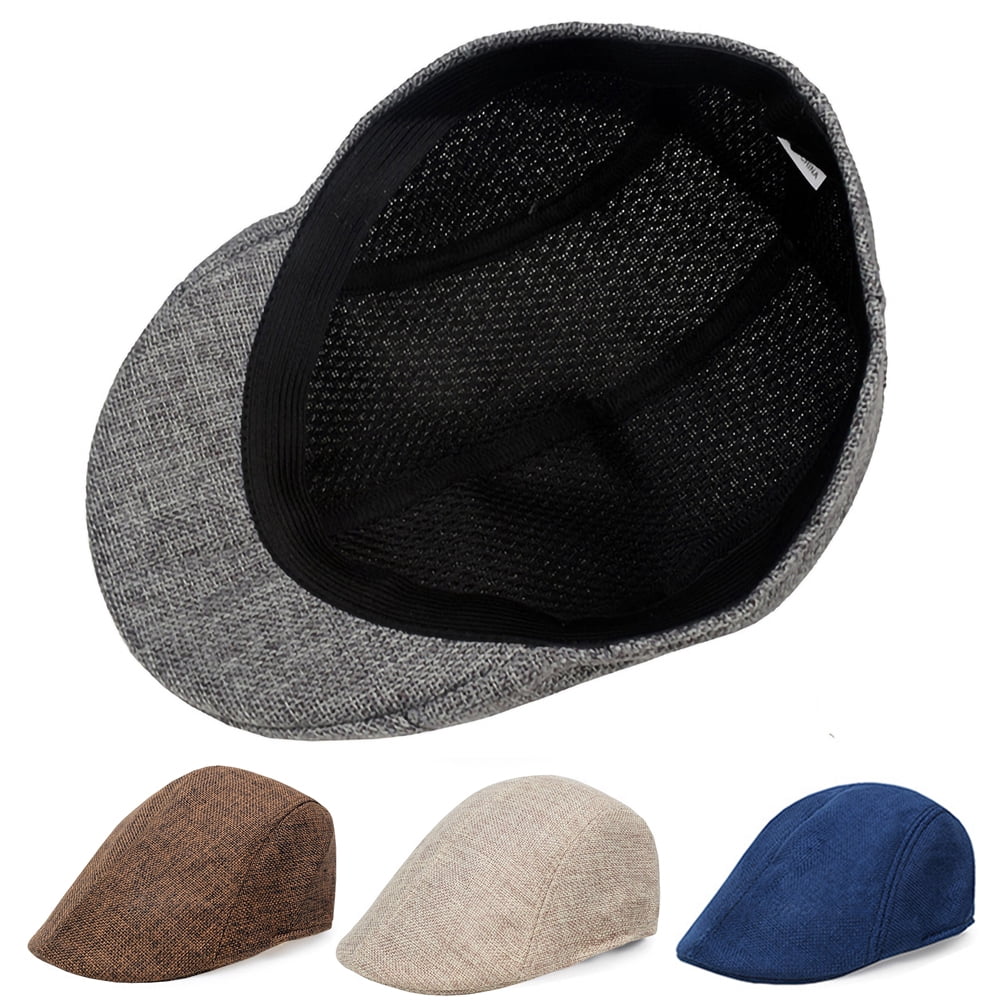 Newsboy Hats for Men - Vintage Casual Cap Spring & Summer Cotton Beret ...